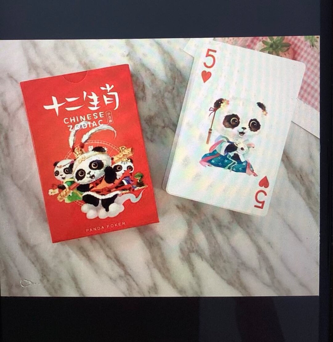 Panda Playing Card Poker Panda Theme Board Games Adult Child, Panda ...