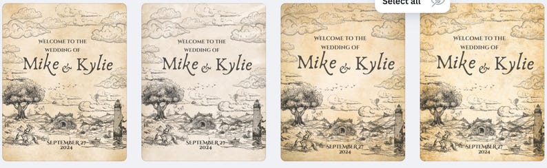 Fantasy Wedding Welcome Sign L Storybook Wedding Welcome Poster L ...