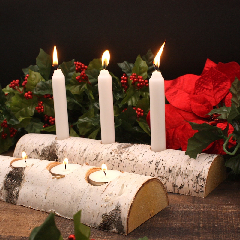 Christmas Yule Log Candle - Etsy
