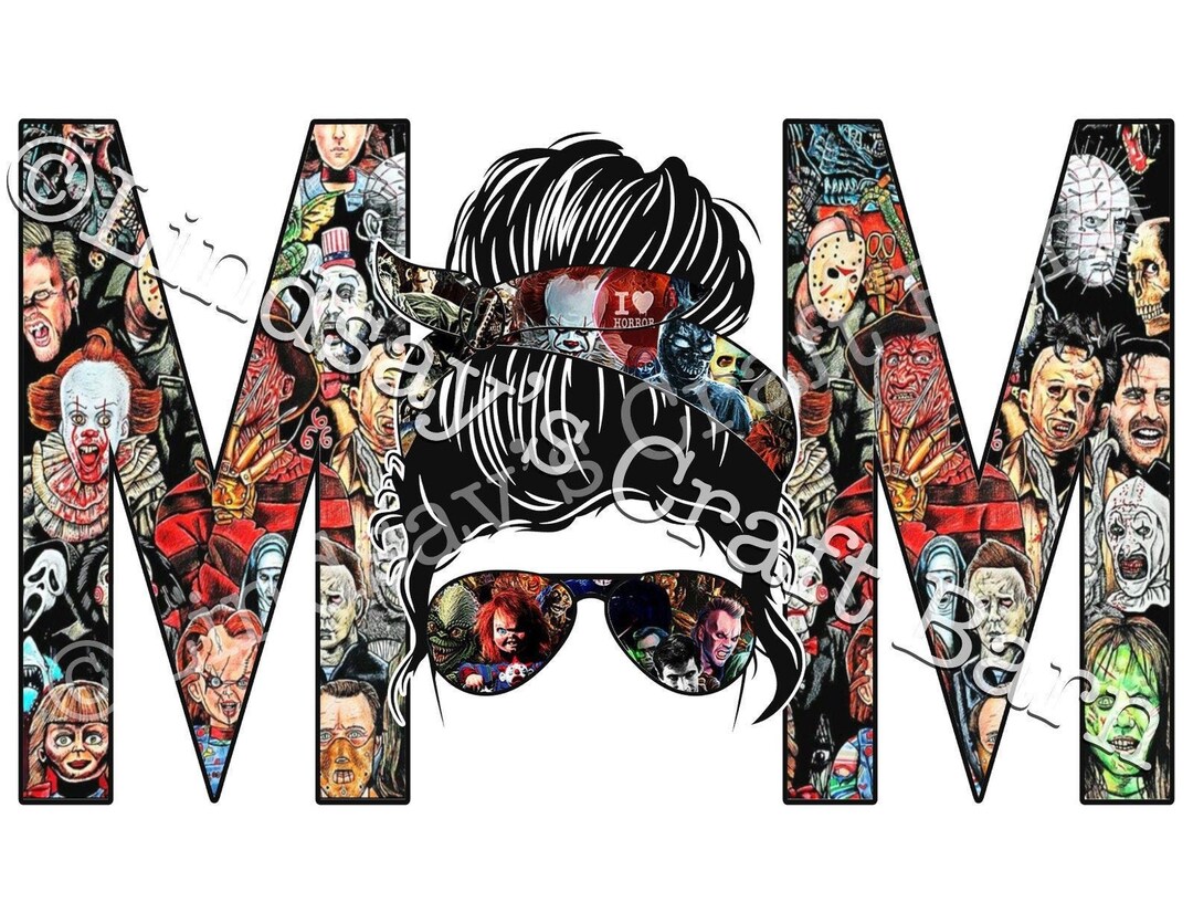 Horror Movie Character Mom Png Digital Download - Etsy