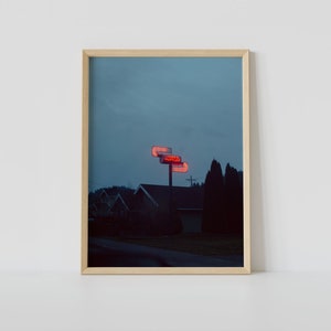 Retro Sign Print Roadtrip Photography, Hubbs Mufflers, Vintage Gas ...