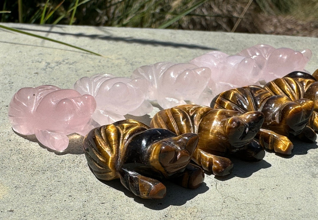 Crystal Mini-cicada | Summer Bugs & Insects | Tiger's Eye - Rose Quartz ...