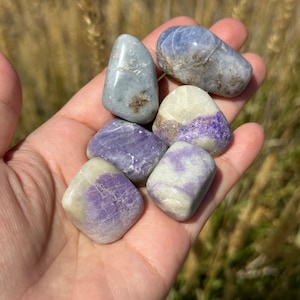 Hackmanite Fluorescent Tumbles UV Reactive Polished Tumbles - Etsy