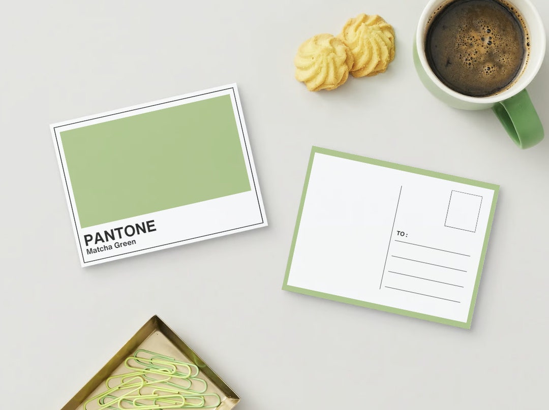 Pantone Color Swatch Postcards Blank Greeting Cards Six - Etsy