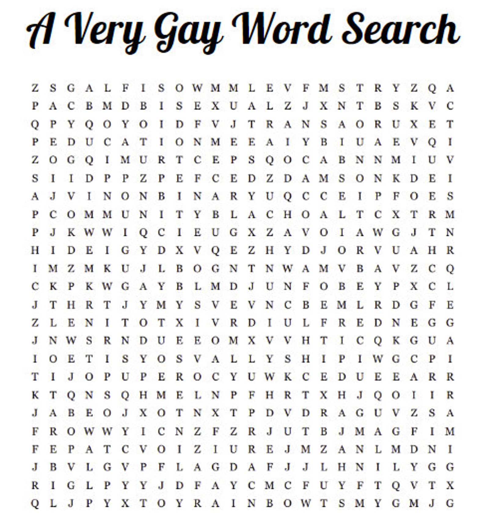 LGBTQ Puzzles & Activity Workbook Pride Coloring Pages, Word Searches ...
