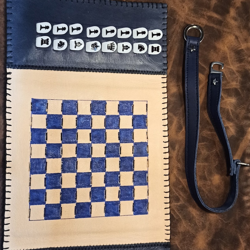 Leather Chess Set - Etsy