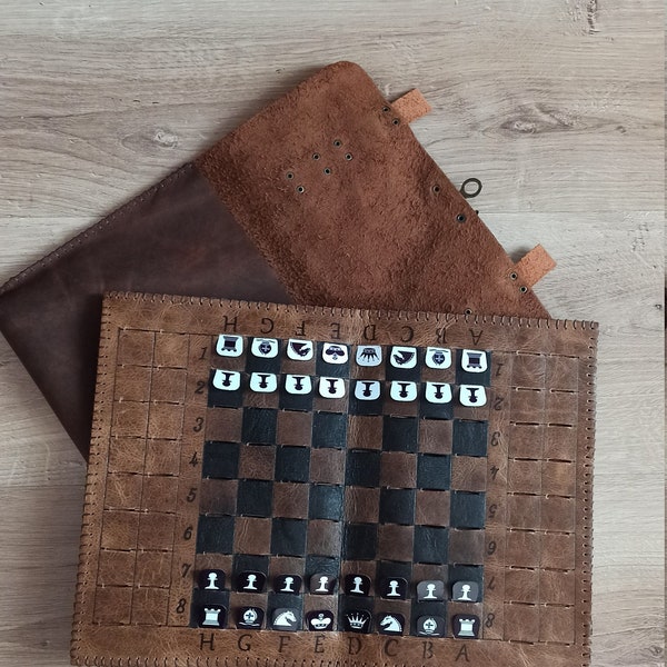 Leather Chess Set - Etsy