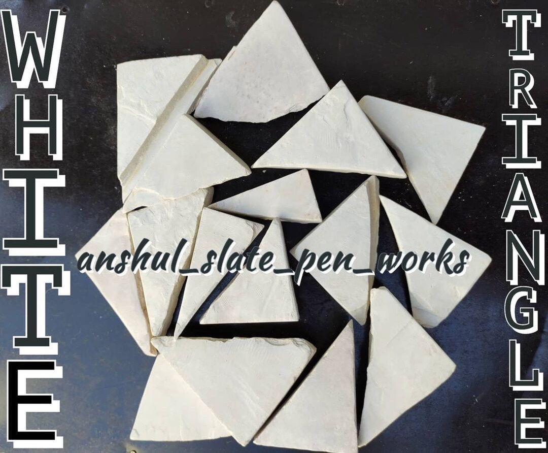 Edible White Slate Triangle - Etsy