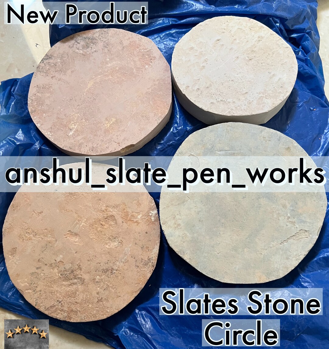 EDIBLE Colourful Slate Stone CIRCLE New Product Order Now - Etsy
