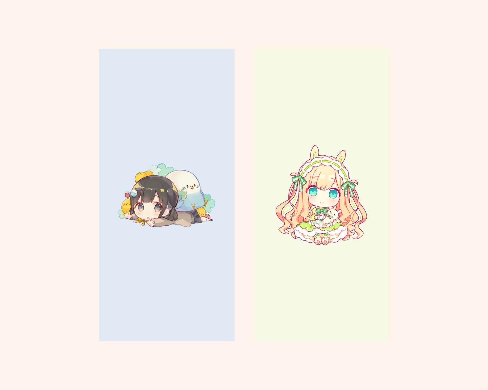 Anime Chibi Aesthetic Desktop & Phone Backgrounds, Cute Aesthetic ...