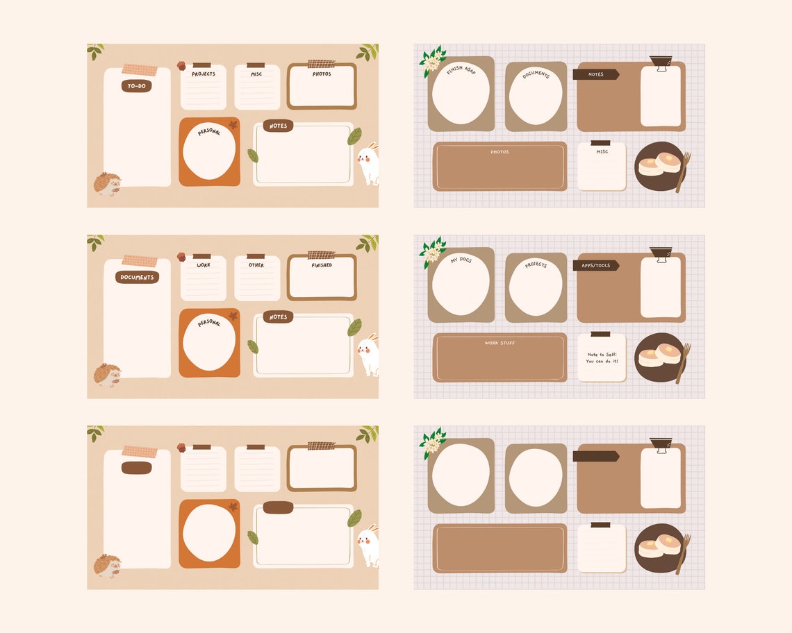 Cute Aesthetic Desktop Organizer, Desktop Wallpaper, Aesthetic ...