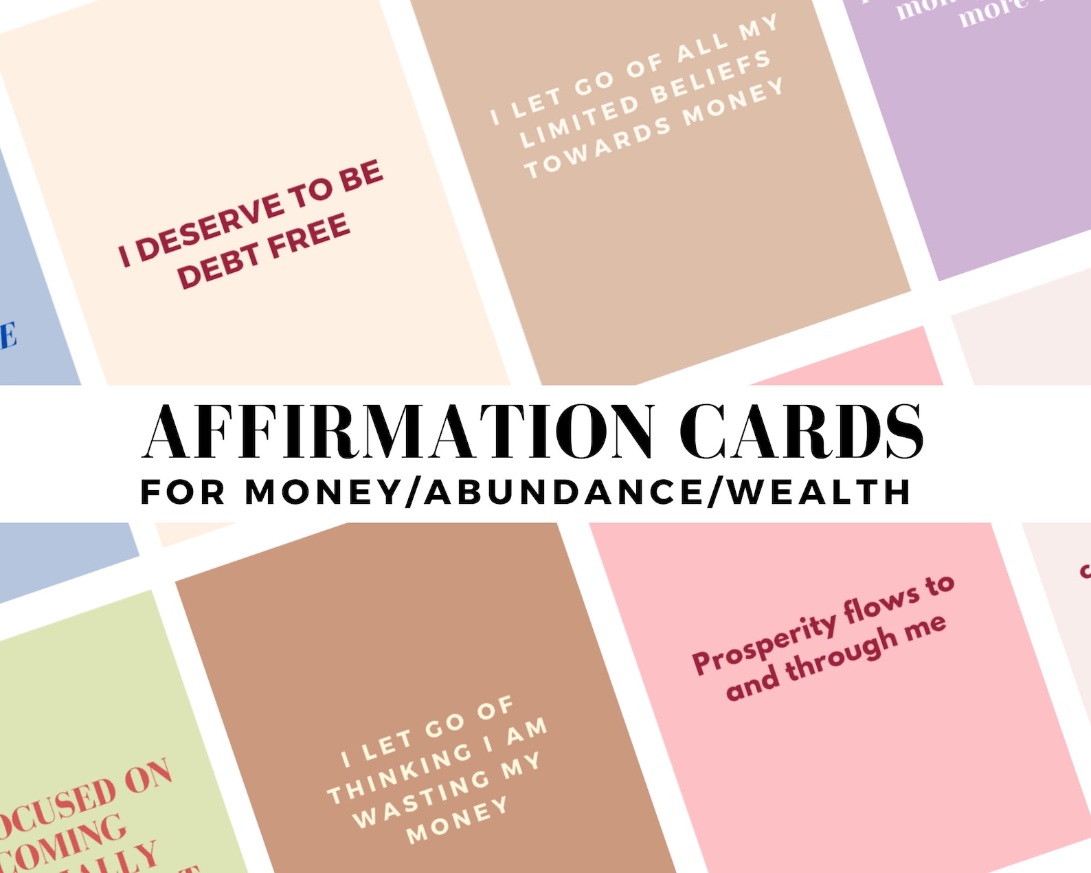 Affirmation Cards Printable, Money Affirmation Cards, Affirmation Deck ...