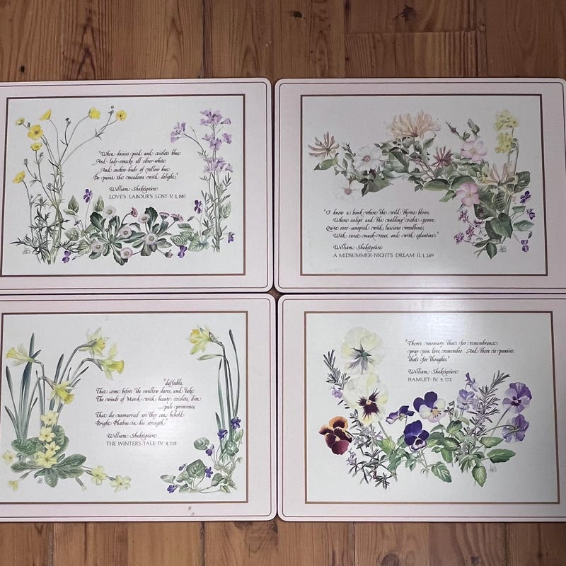 Pimpernel Placemats Set - Etsy