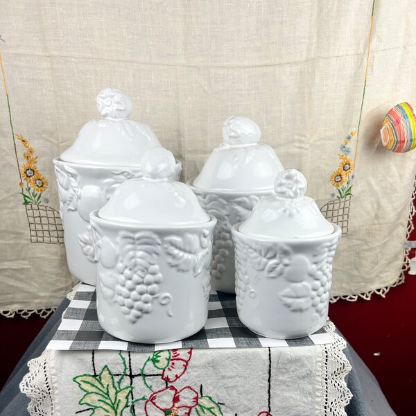 4 Piece Canister Set - Etsy