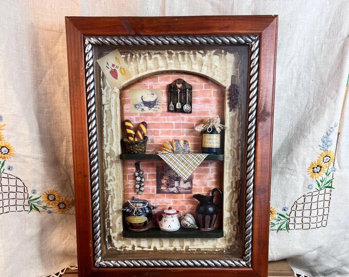 Vintage Shadow Boxescountry Dioramakitchen Deco-wall Decorfarmhouse ...