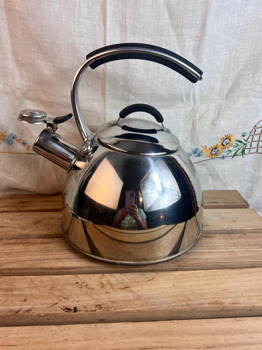 Vintage Masterclass Premium Cookware Stainless Steel Teapot - Etsy