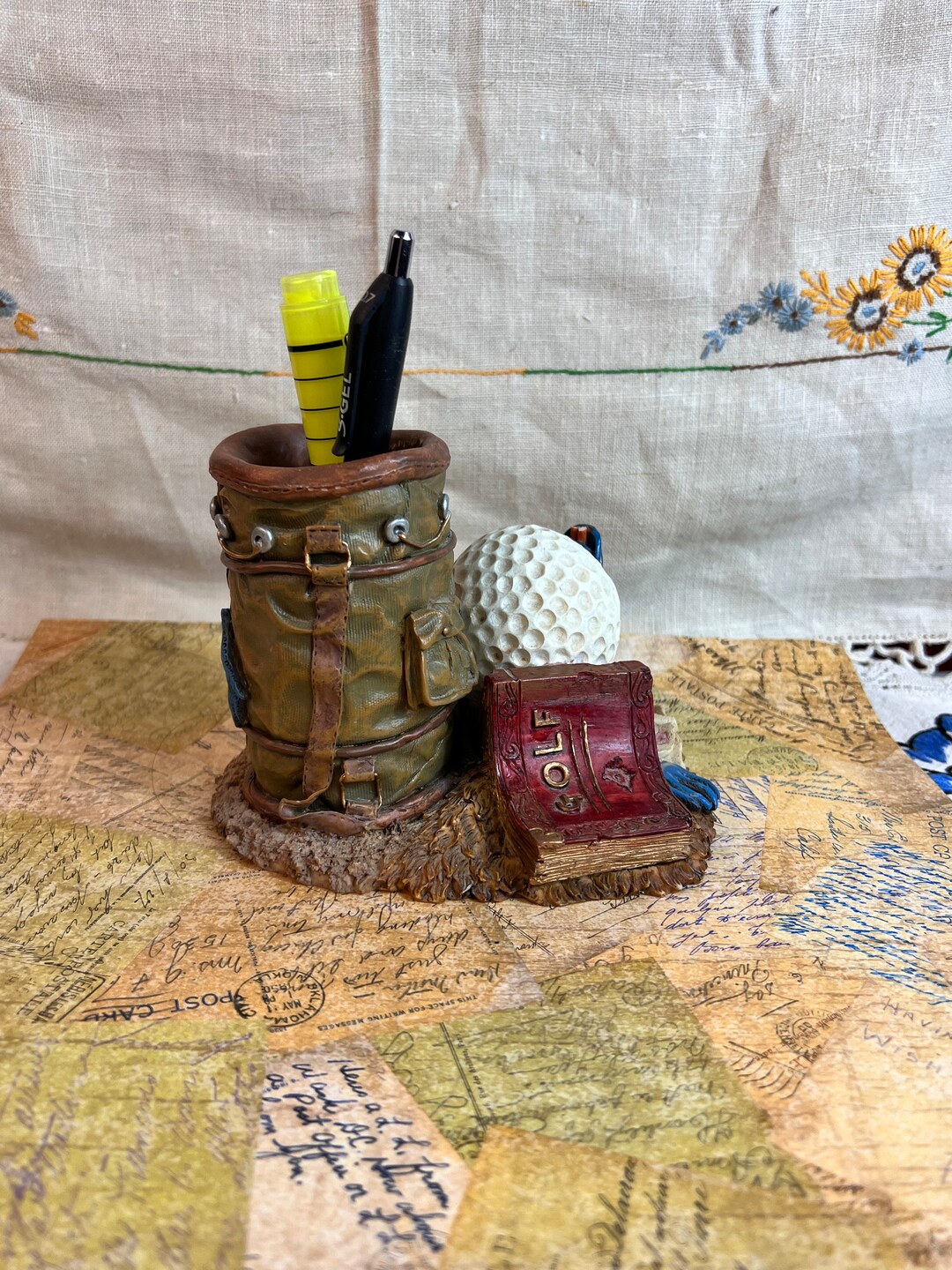 Sculpture Golf Pen Holder Nostalgia Collectors Number 9008 Collection ...