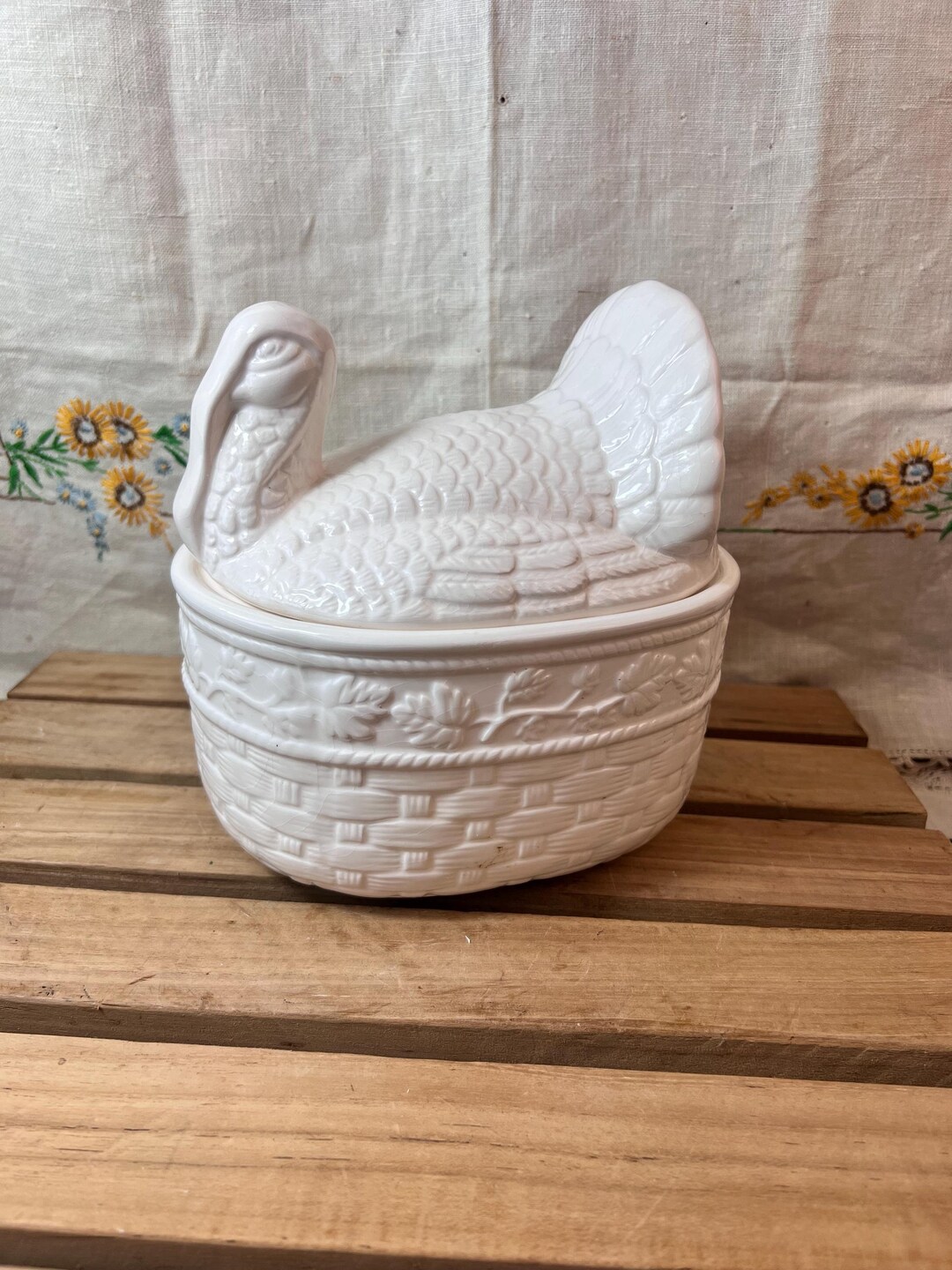 Vintage ABC Distributing Inc Ceramic Stuffing Bowl/casserole Dish ...