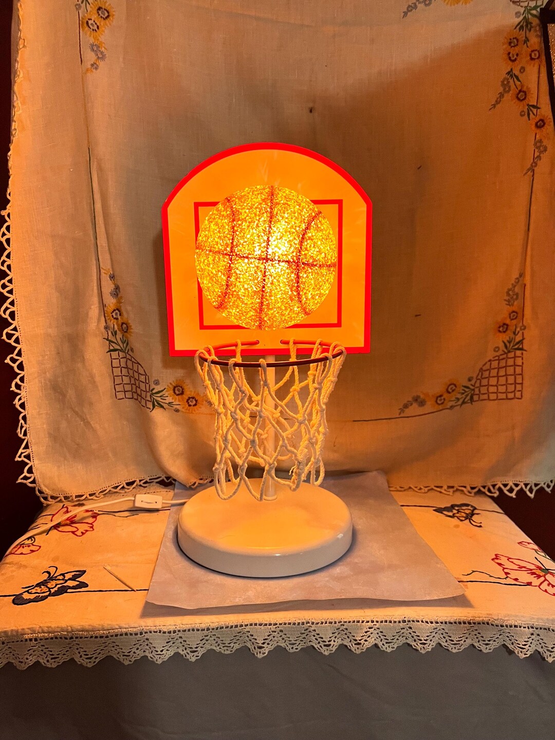 Vintage Basketball Hoop Accent Light Globe Lamp Sports Theme ...