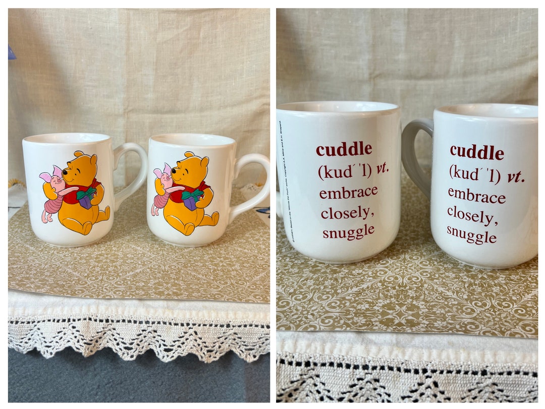 Rare Vintage Pooh and Piglet Cuddle Mug Walt Disney - Etsy