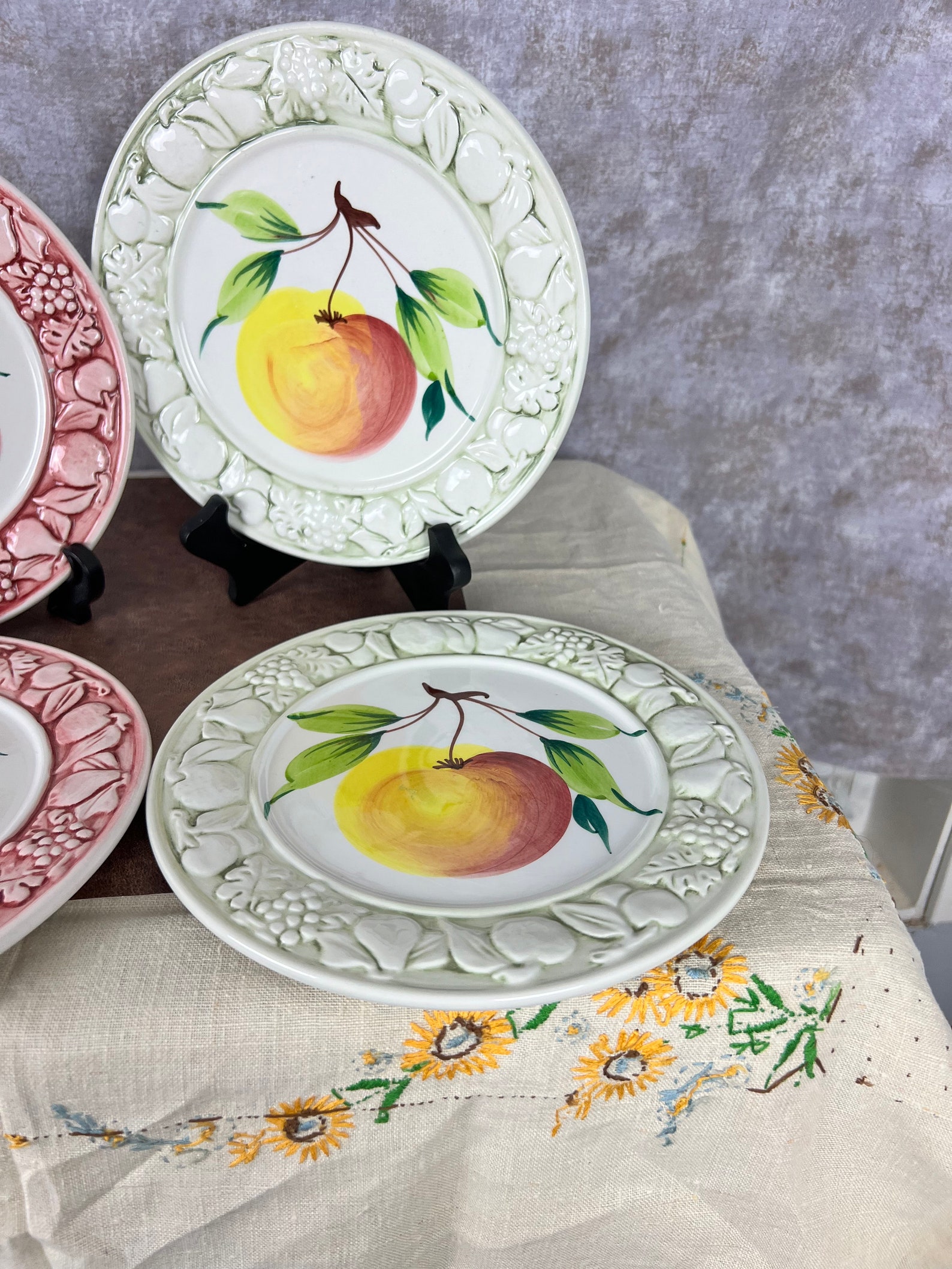 Set of 4 Vintage Handpainted Pizzato Italy Fruit Design - Etsy