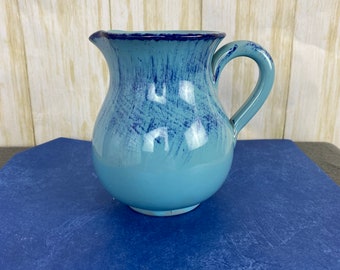 Blue Flower Pitcher | Etsy
