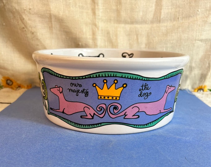 Majesty by Ursula Dodge Dog Bowl 7.5 Inches Signature Stoneware - Etsy