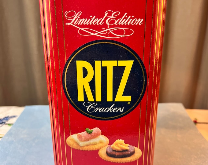 1986 RITZ CRACKERS TIN Limited Edition Saltine Crackers Tin Vintage - Etsy