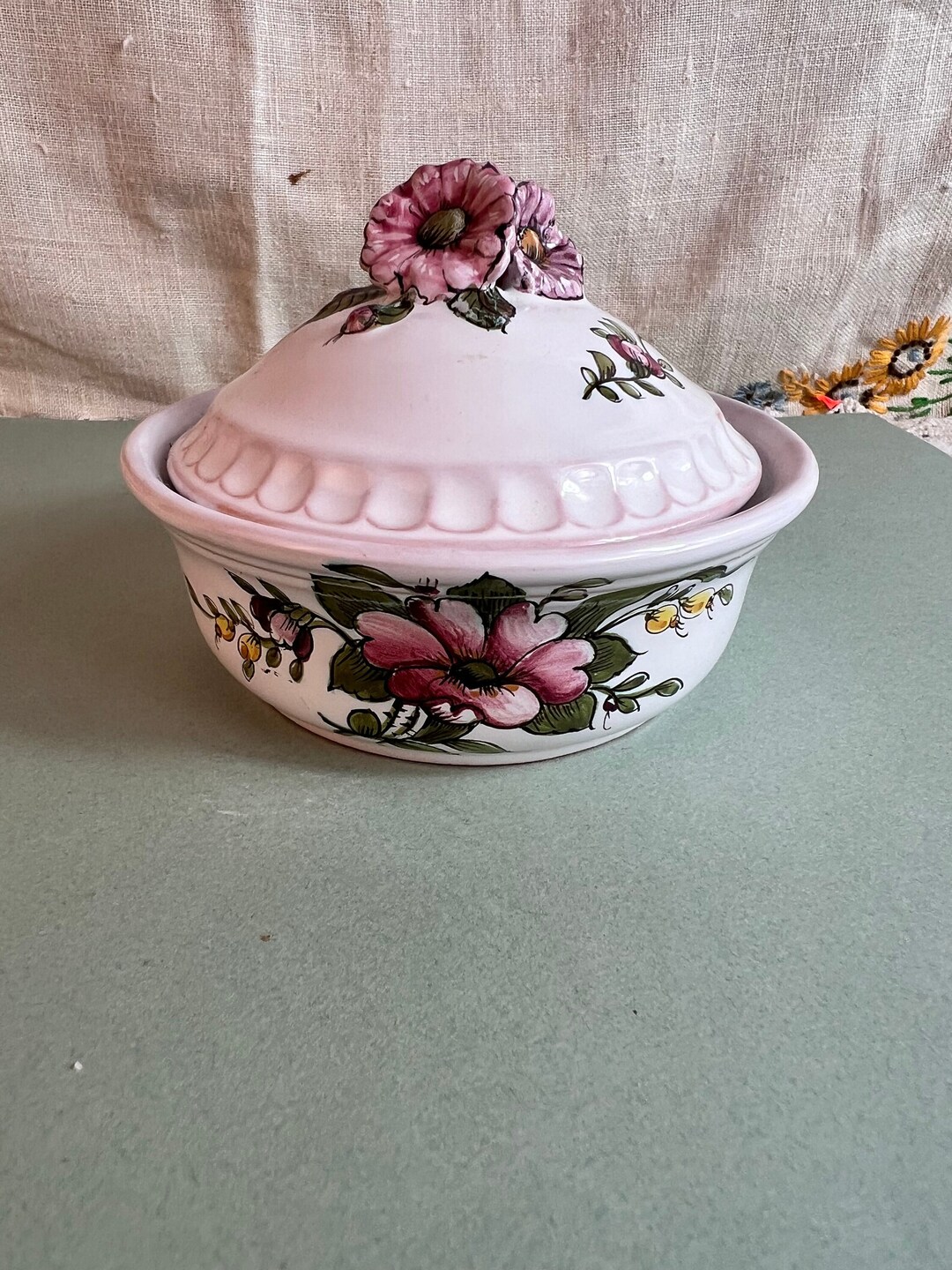 Lallier à Moustiers ~ Wild Rose Flower ~ Candy Box/trinket Box ...