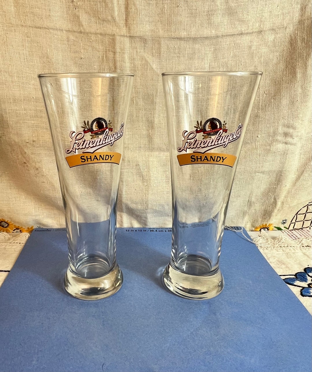 Set of 2 LEINENKUGELS Shandy Beer Glass Leinenkugels Shandy - Etsy