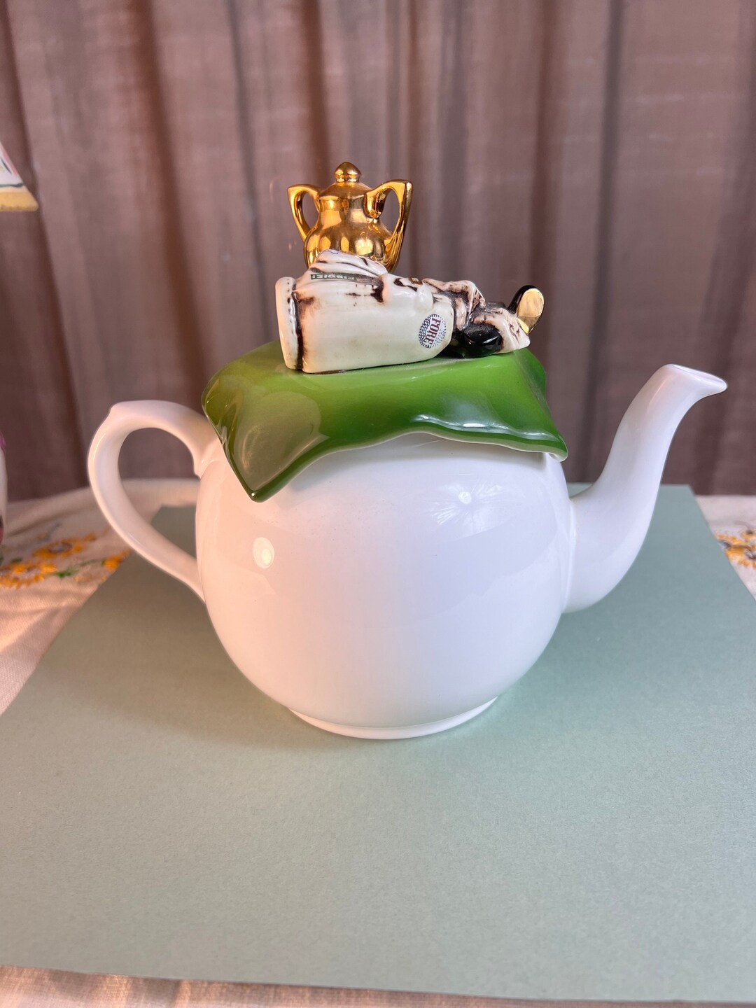 Vintage Paul Cardew Teapot betty Golf Trophy Teapotrare Find - Etsy