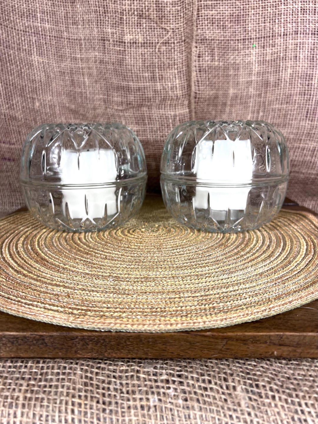 Vintage Fairy Lamp HOMCO, Home Interiors, Tea Light Holder Clear ...