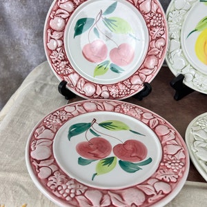 Set of 4 Vintage Handpainted Pizzato Italy Fruit Design Dessert / Salad ...