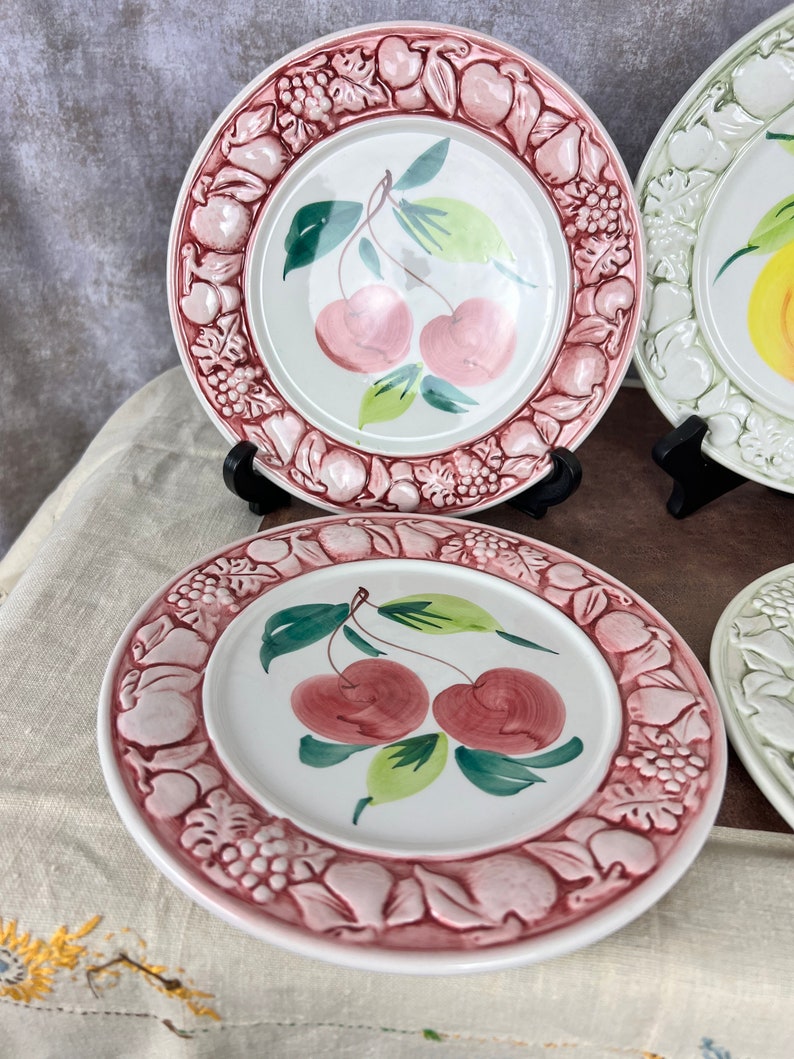 Set of 4 Vintage Handpainted Pizzato Italy Fruit Design - Etsy