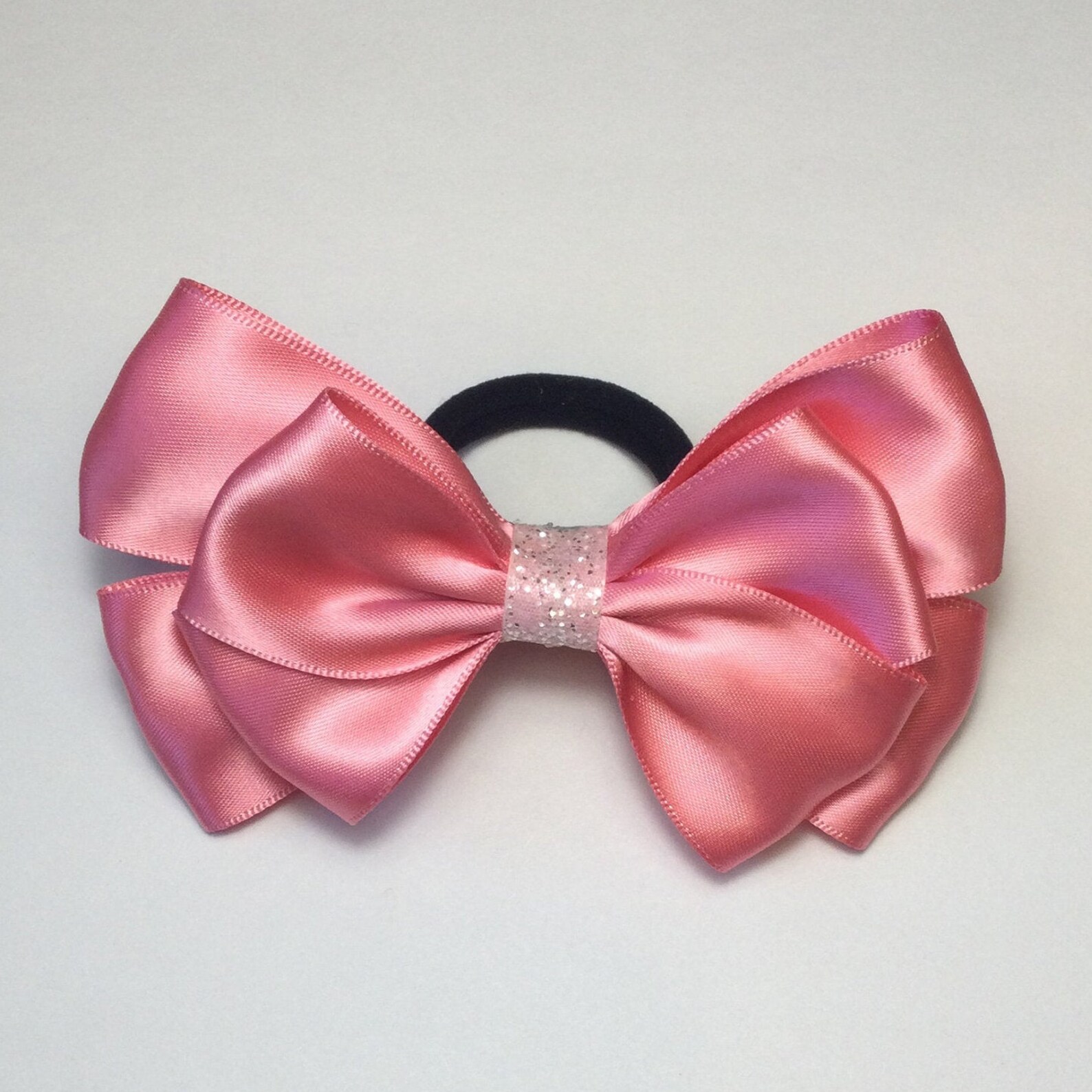 Lazo De Pelo Lazo De Pelo Rosa Lazo De Pelo Brillante Rosa Etsy