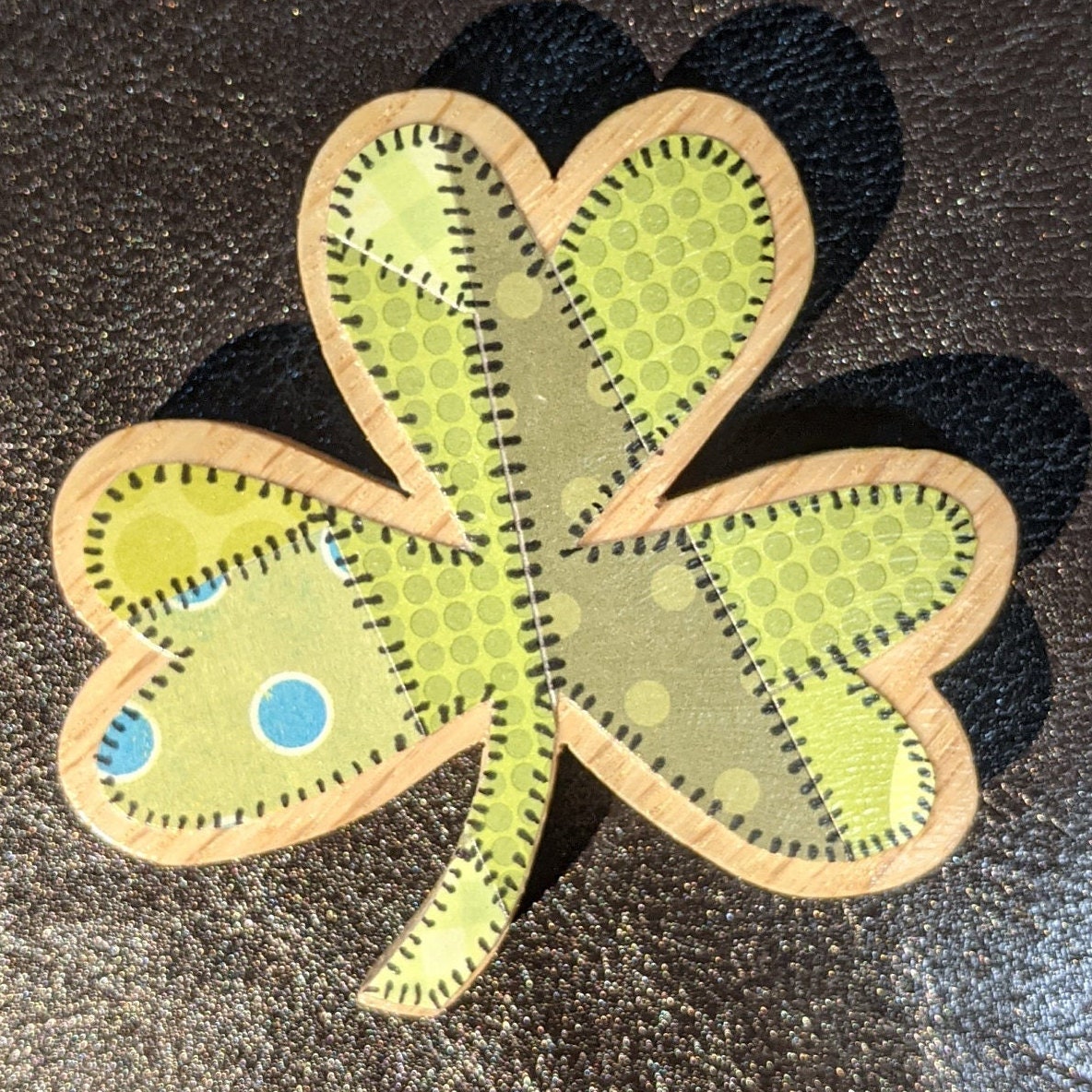 Shamrock Magnet in Solid Oak - Etsy