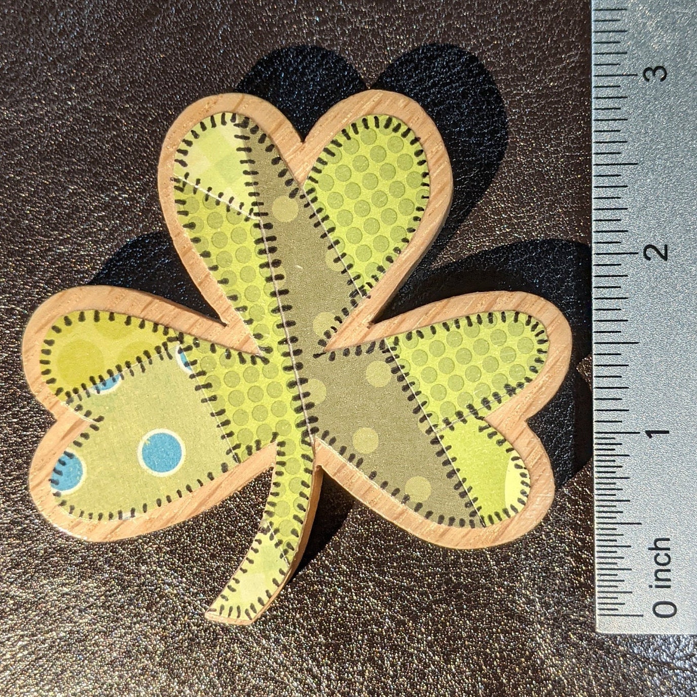 Shamrock Magnet in Solid Oak - Etsy