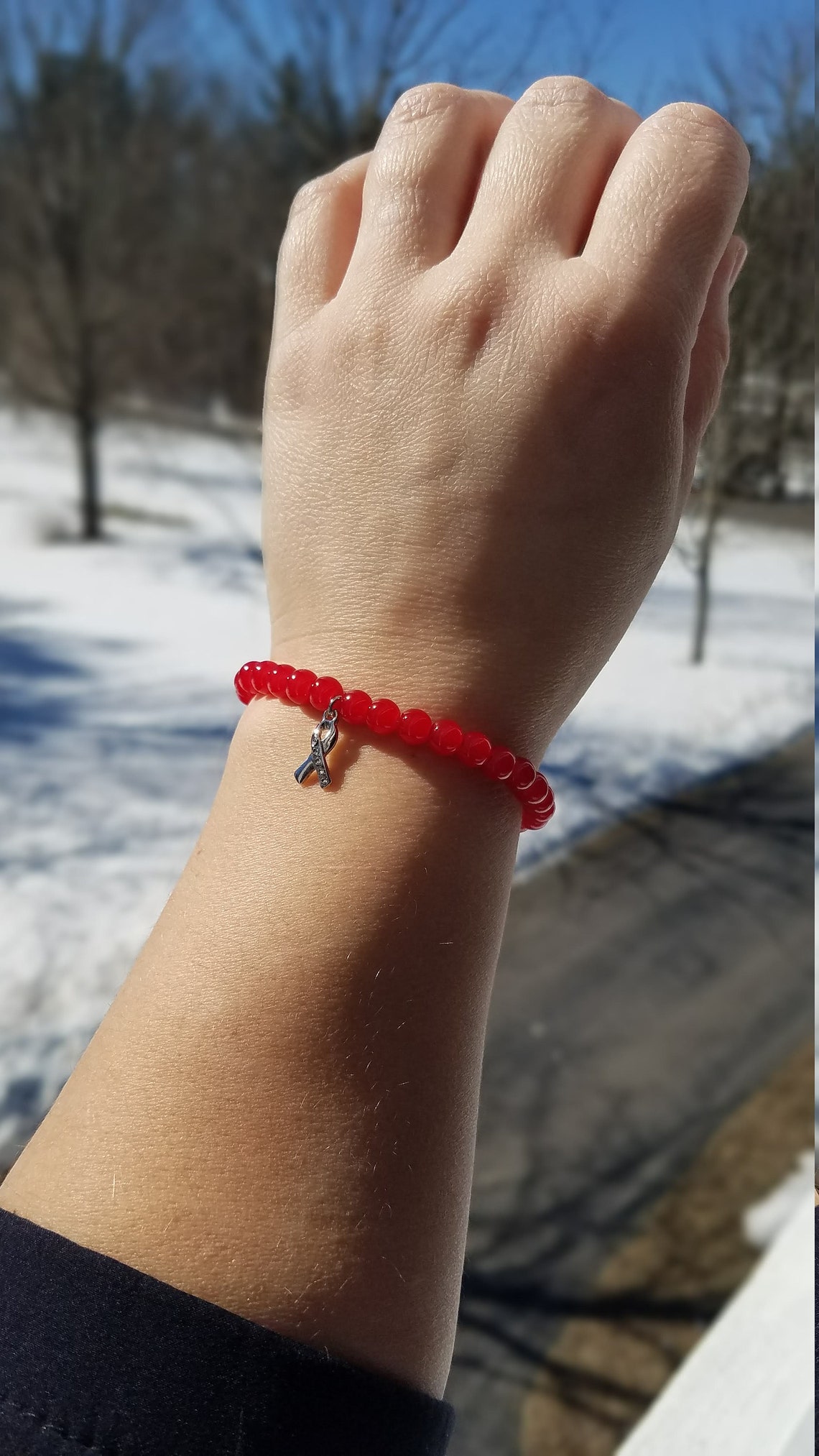 Awareness Ribbon Bracelet Cause Bracelet Tuberculosis - Etsy