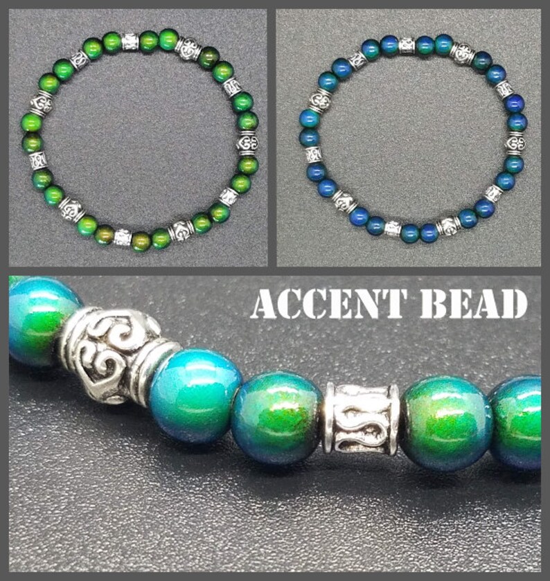 Mood Bracelet Mood Bead Bracelet Mood Jewelry Calming - Etsy
