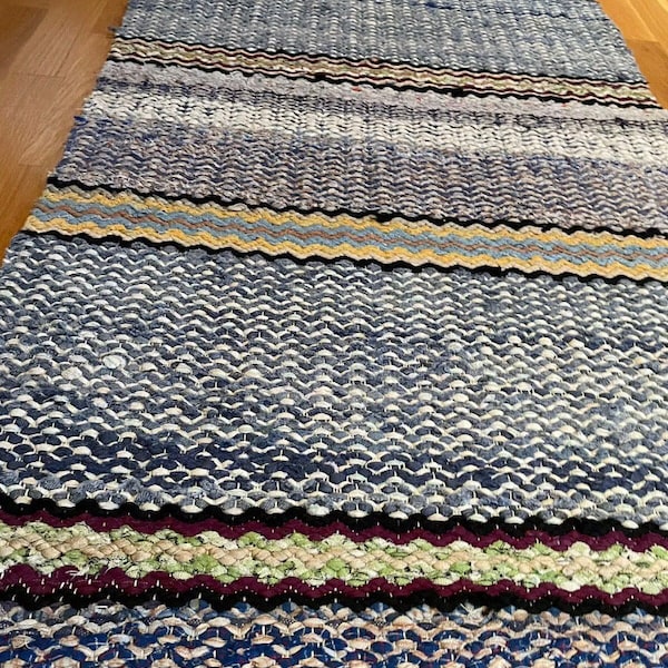 Scandinavian Rag Rug - Etsy