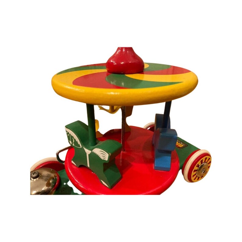 Vintage Brio Wooden Horse / Pony Carousel Pull Toy . Carousel - Etsy