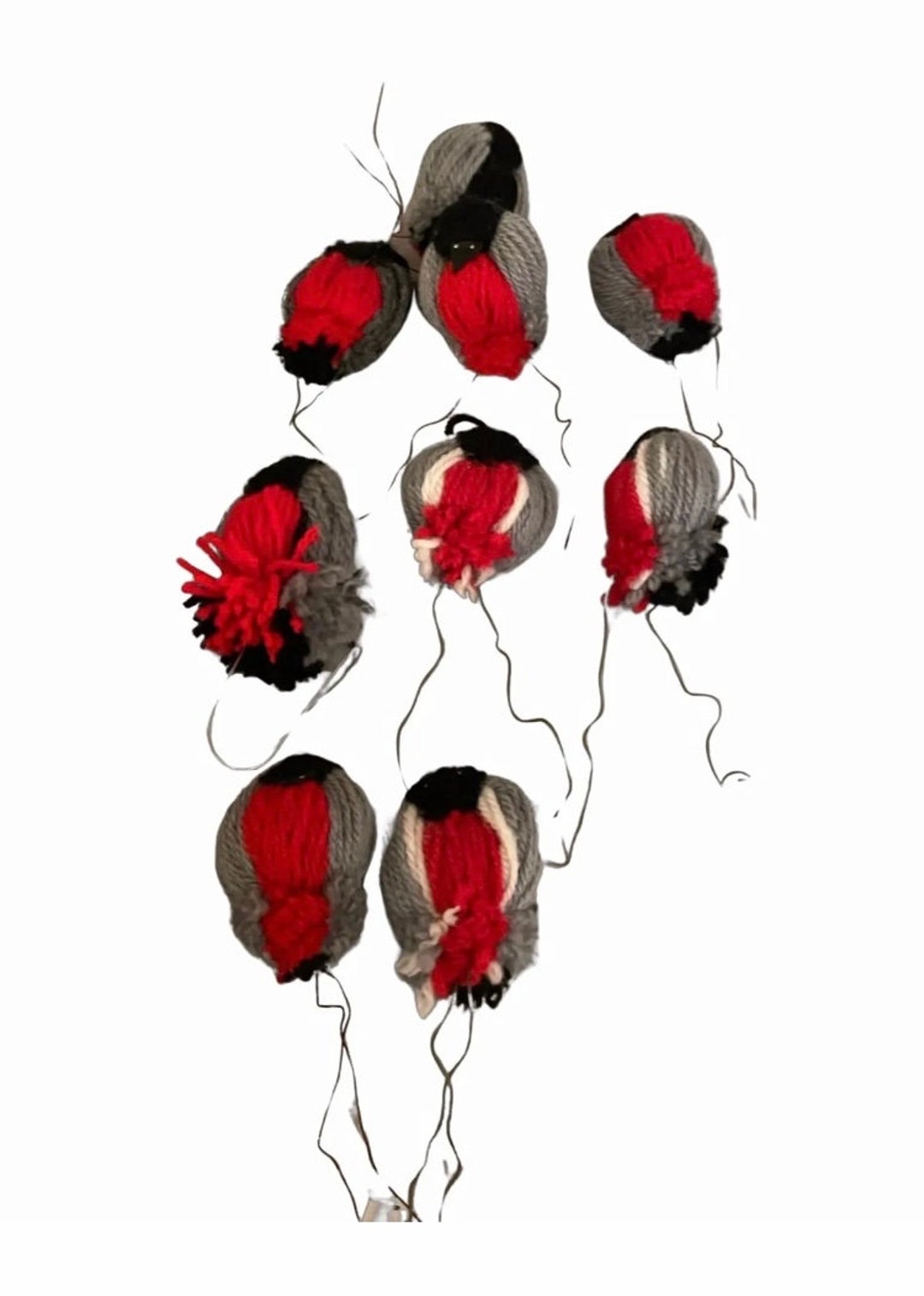 Rare Vintage Ornaments Red Cardinal Yarn Christmas Tree - Etsy