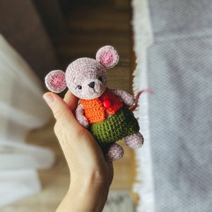 Crochet Pattern Rat, Crochet Tutorial Rat, White Rat Crochet, Gift Idea ...