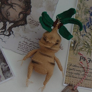 Mandrake Crochet Pattern - Plant Crochet - Amigurumi Mandragora - Cute ...