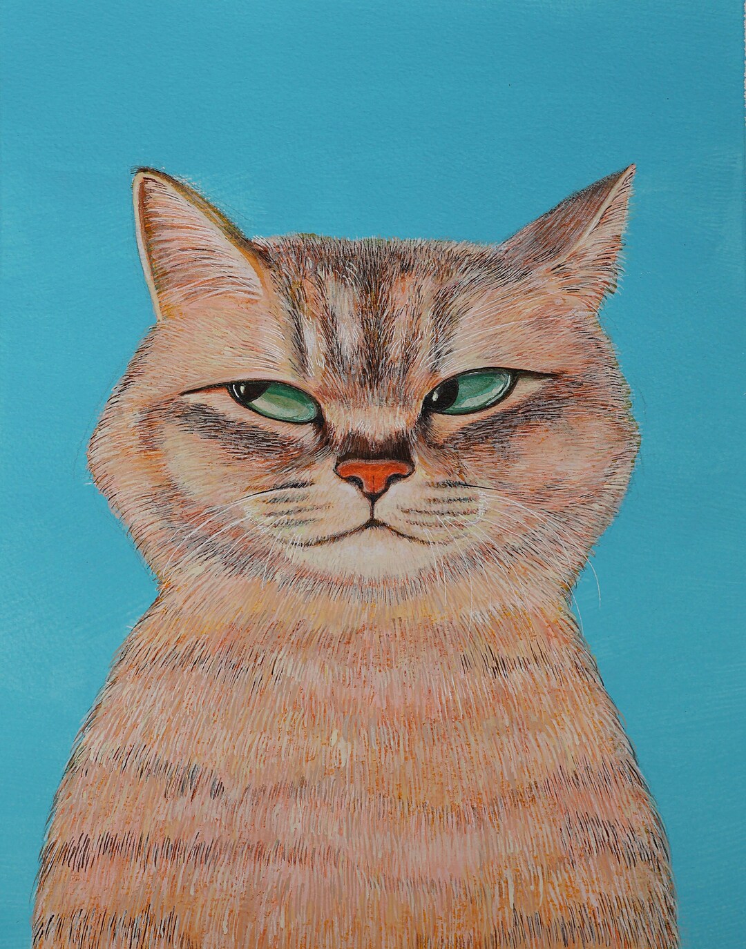 Printable Cat Illustration Wall Art / Hand Painting Digital Prints/ the ...