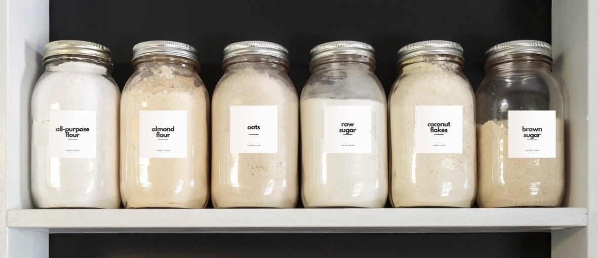 Easy Pantry Labels Stickers Simple Aesthetic and Nordic and ...