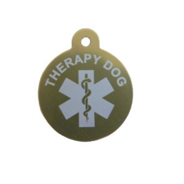 Therapy Dog Tag - Etsy