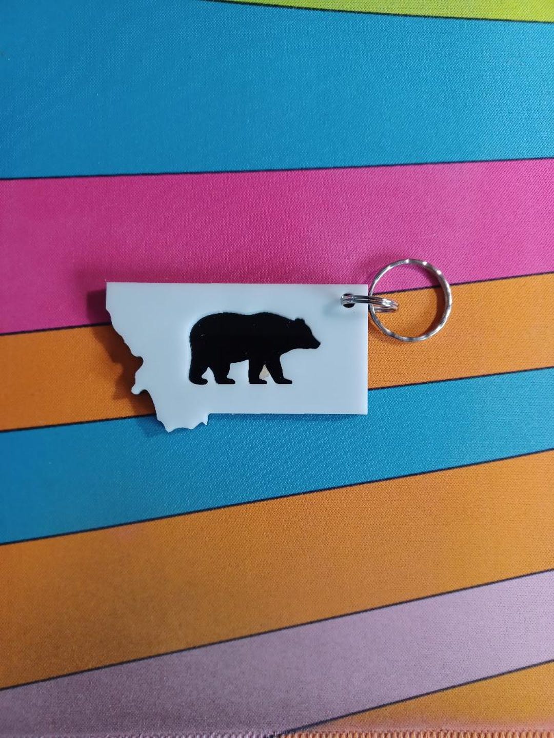 Montana Keychain Hiking Souvenir Travel Gift Key Keychains, Camping ...