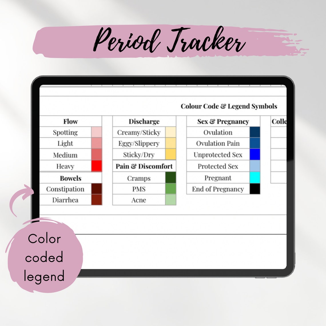 Period Tracker Spreadsheet – Privacy-focused Menstrual Cycle Tracker ...