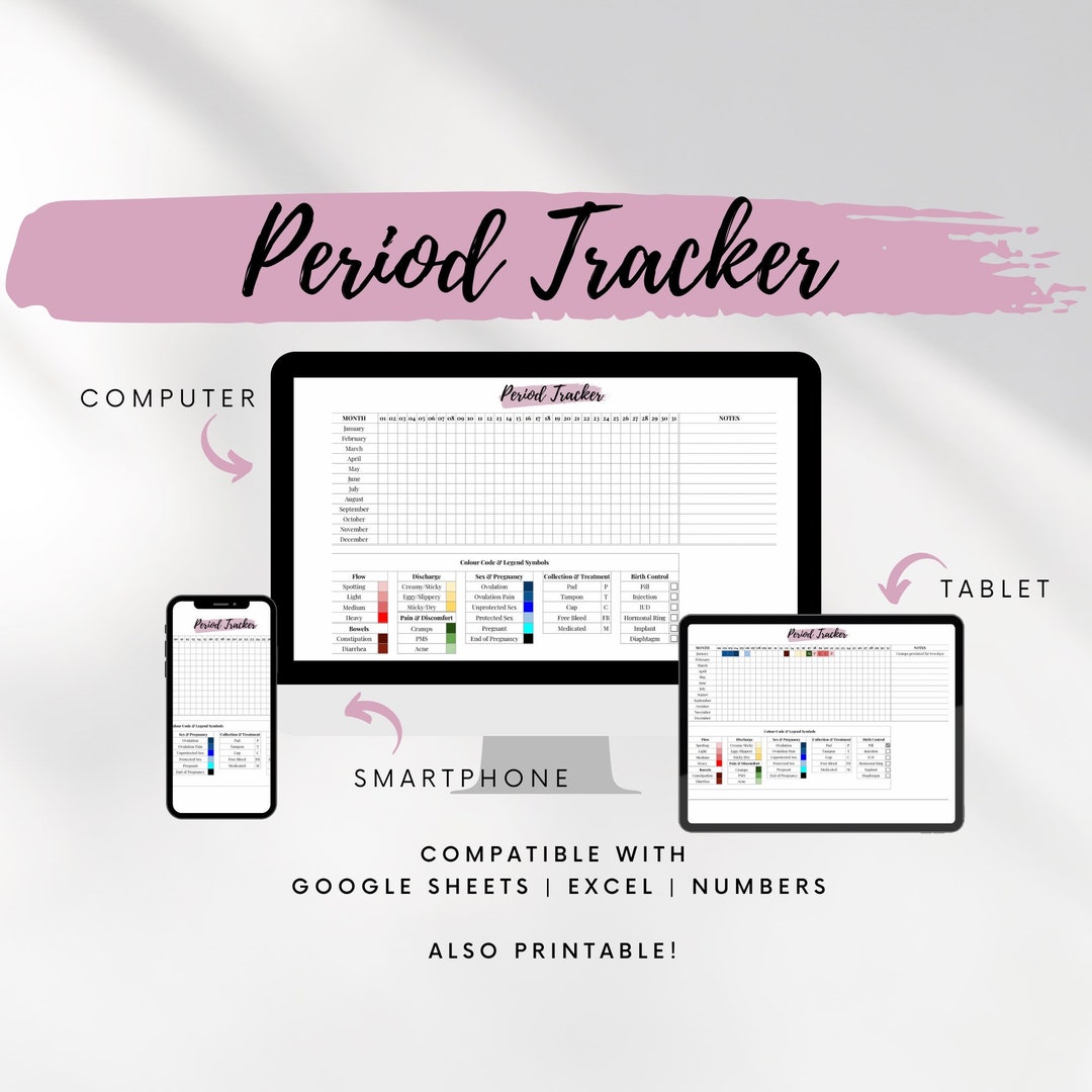 Period Tracker Spreadsheet – Privacy-focused Menstrual Cycle Tracker ...